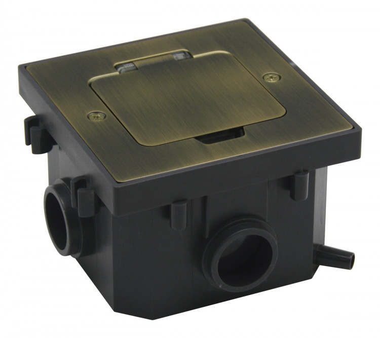 Donel Лючок 2 мод. (1 мод. 45х45 мм.), античная латунь, IP44, (с уст. набором), DFB2MROB купить ...